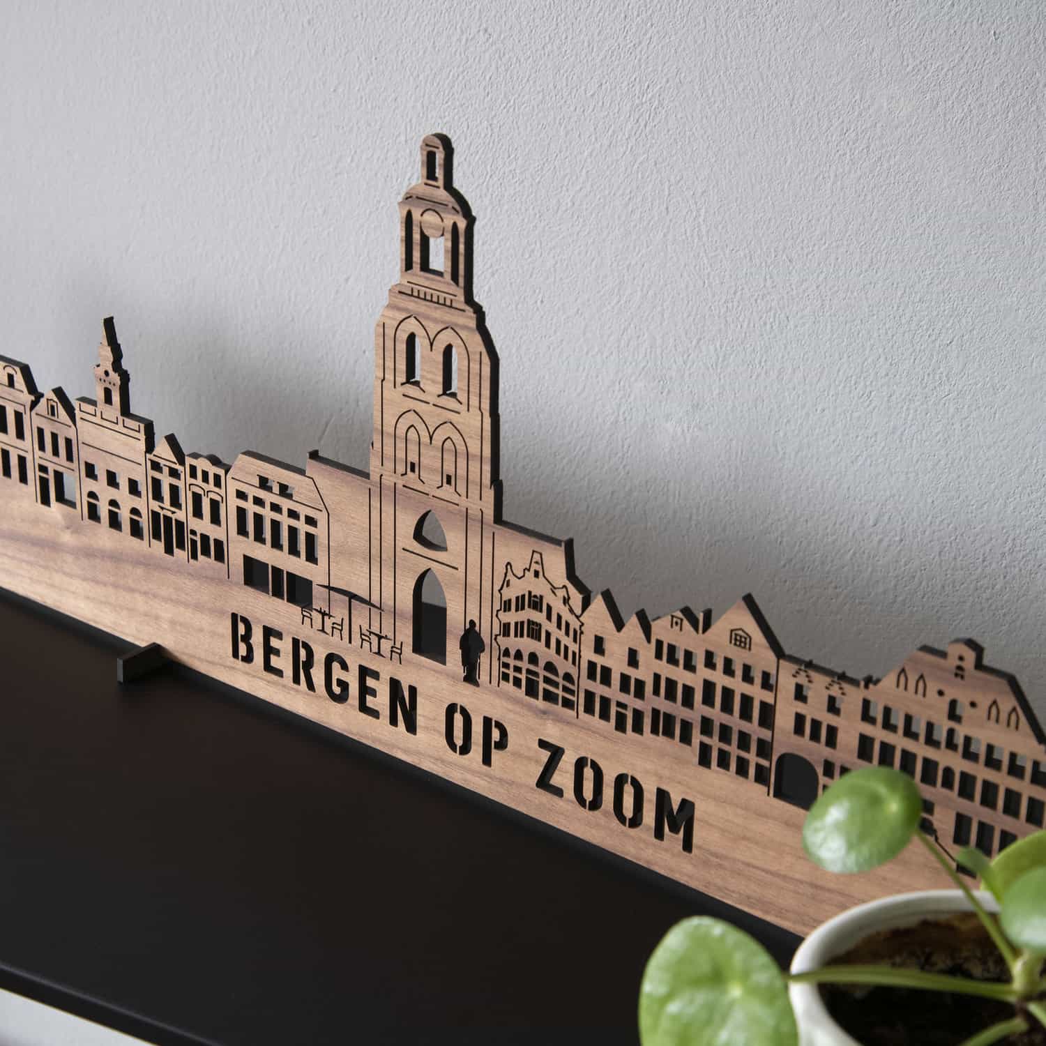 Houten Bergen op Zoom wanddecoraties van City Shapes – KijkopBergenopZoom